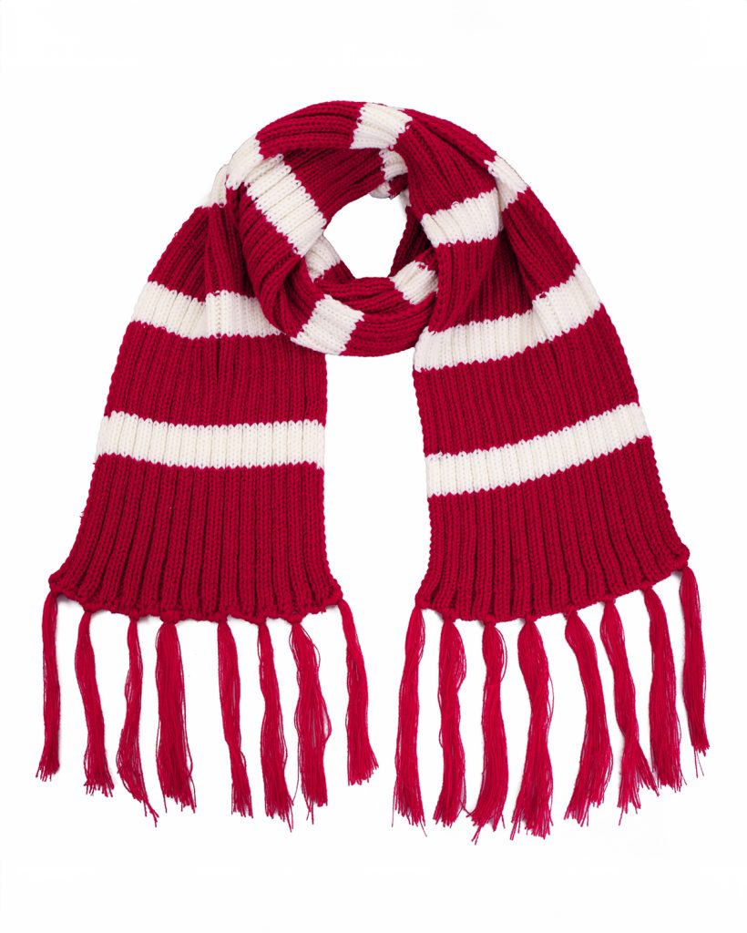 Christmas Scarf, Red-White - Santa Claus Office